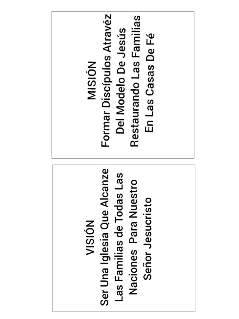 Visión y Misión GDF | PDF