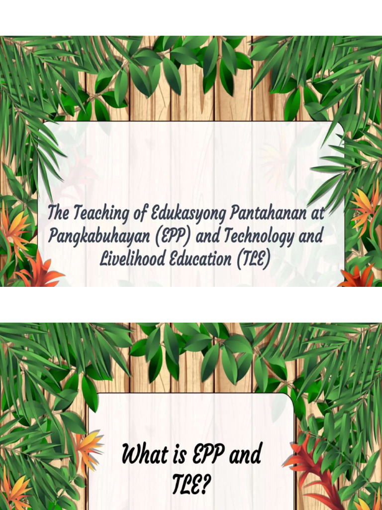 Tle Presentation 1 | PDF