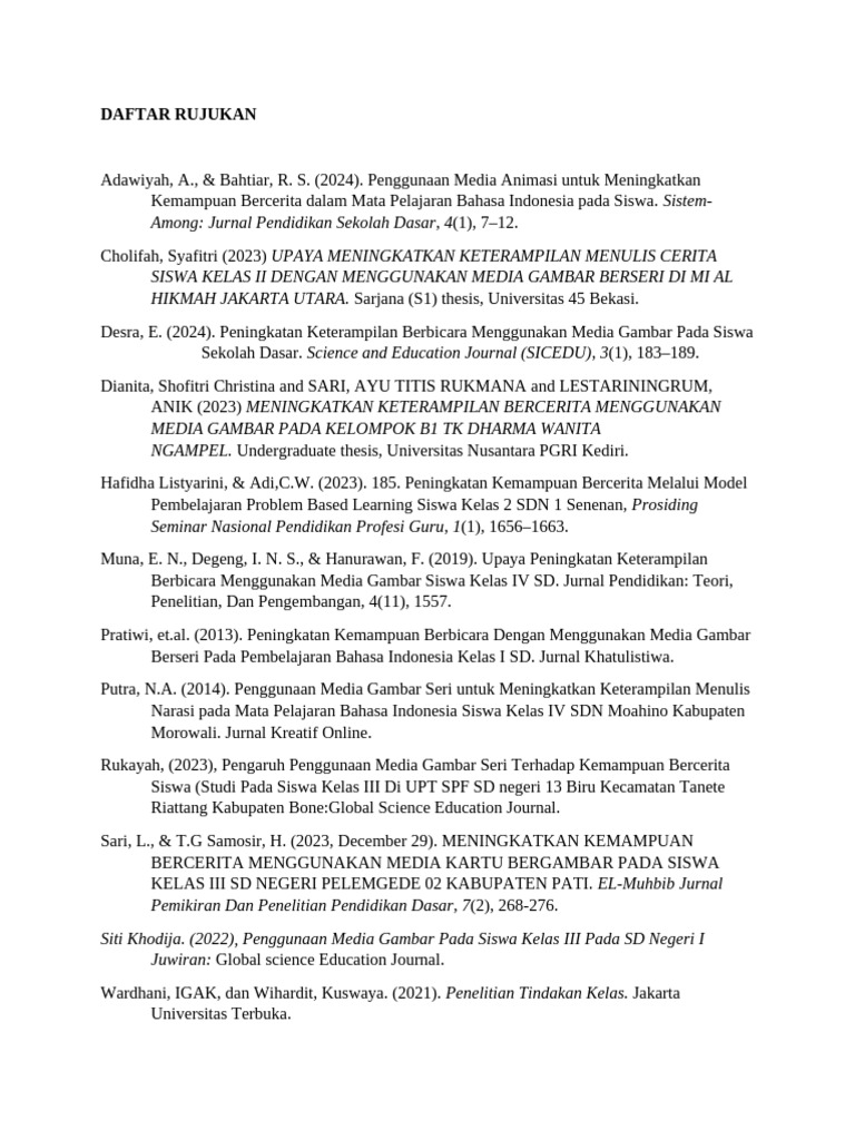 Daftar Rujukan | PDF