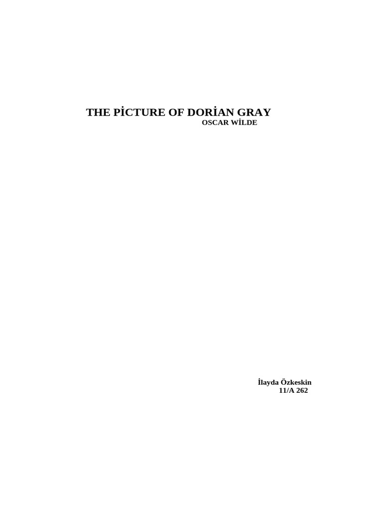 Dorian Gray: Youth, Beauty, and Consequences | PDF | The Picture Of ...