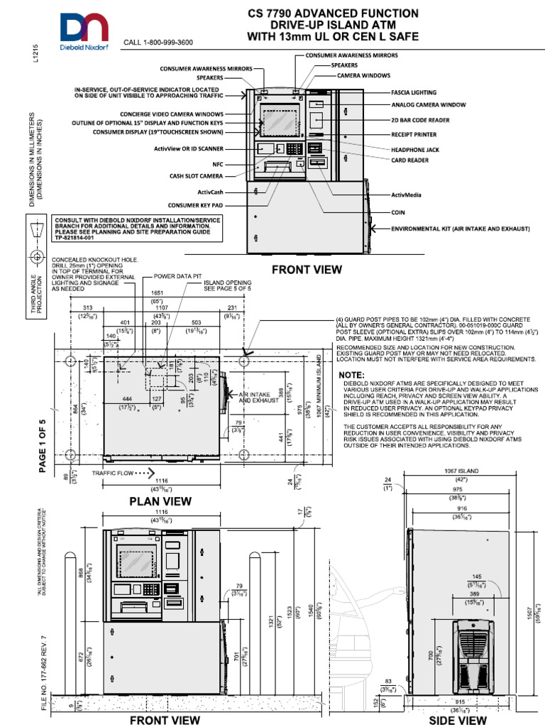 CS 7790 UL - CEN 177 662r07 | PDF | Automated Teller Machine | Switch