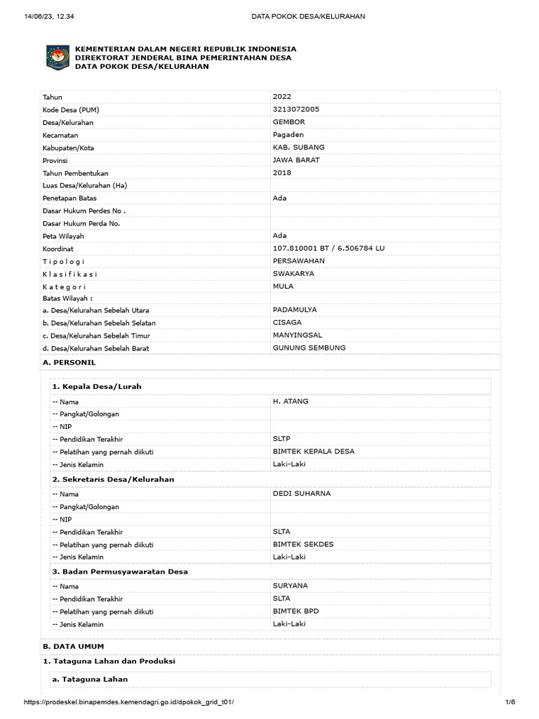 Gembor Prodeskel 2 Sip | PDF