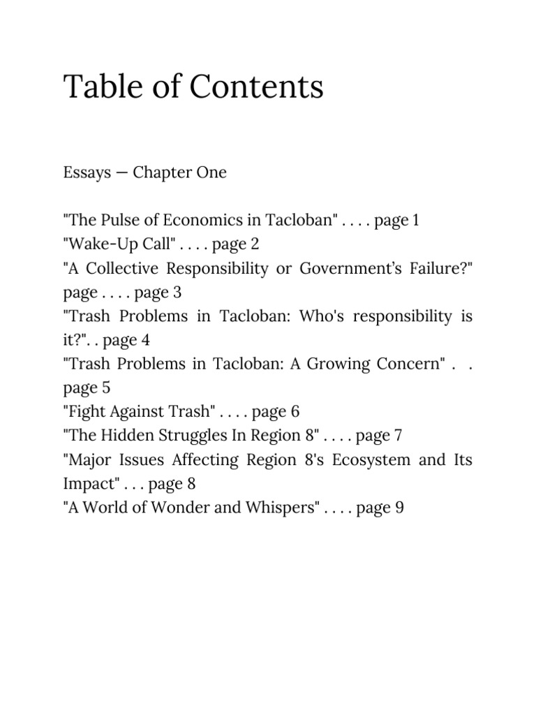 Table of Contents | PDF