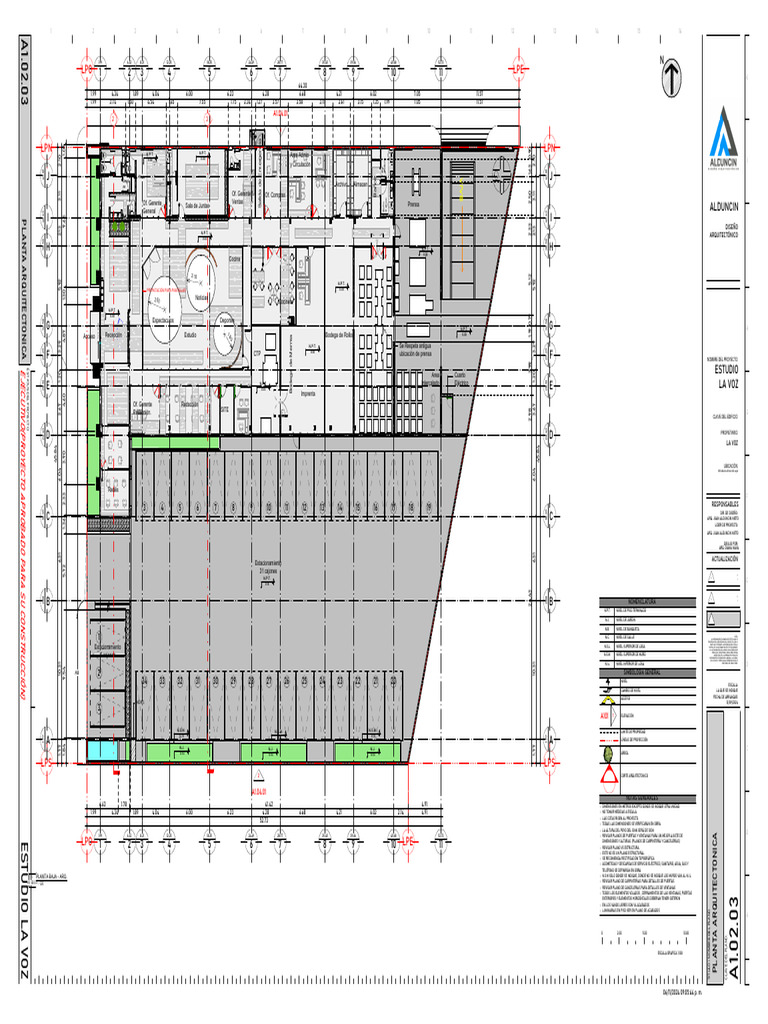 La Voz 13 - Plano - A1!02!03 - Planta Arquitectonica | PDF