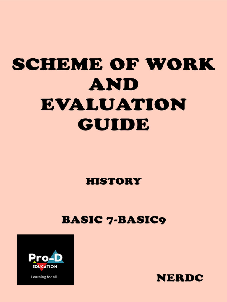 Upper Basic - Scheme of Work (Nerdc) History-Jss1-Jss3 | PDF