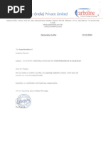 End-User Declaration for Import Goods | PDF | Business