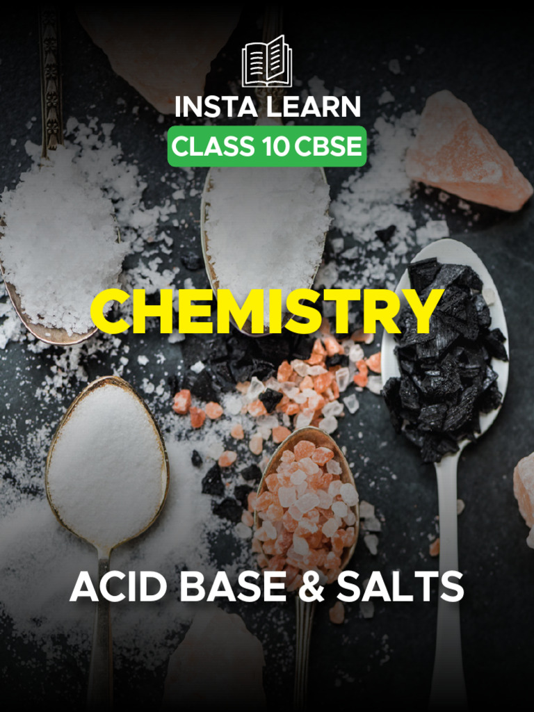 Insta Learn - Acids, Bases and Salts | PDF | Sodium Bicarbonate | Acid