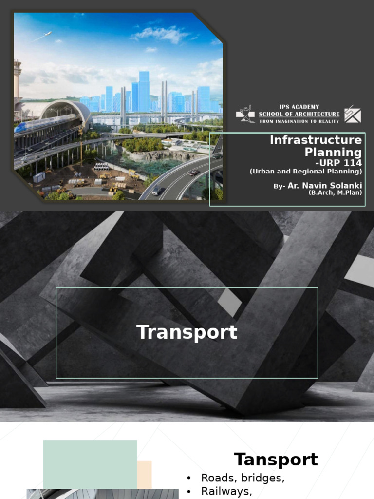 Urban Road Infrastructure Planning Guide | PDF | Traffic | Road