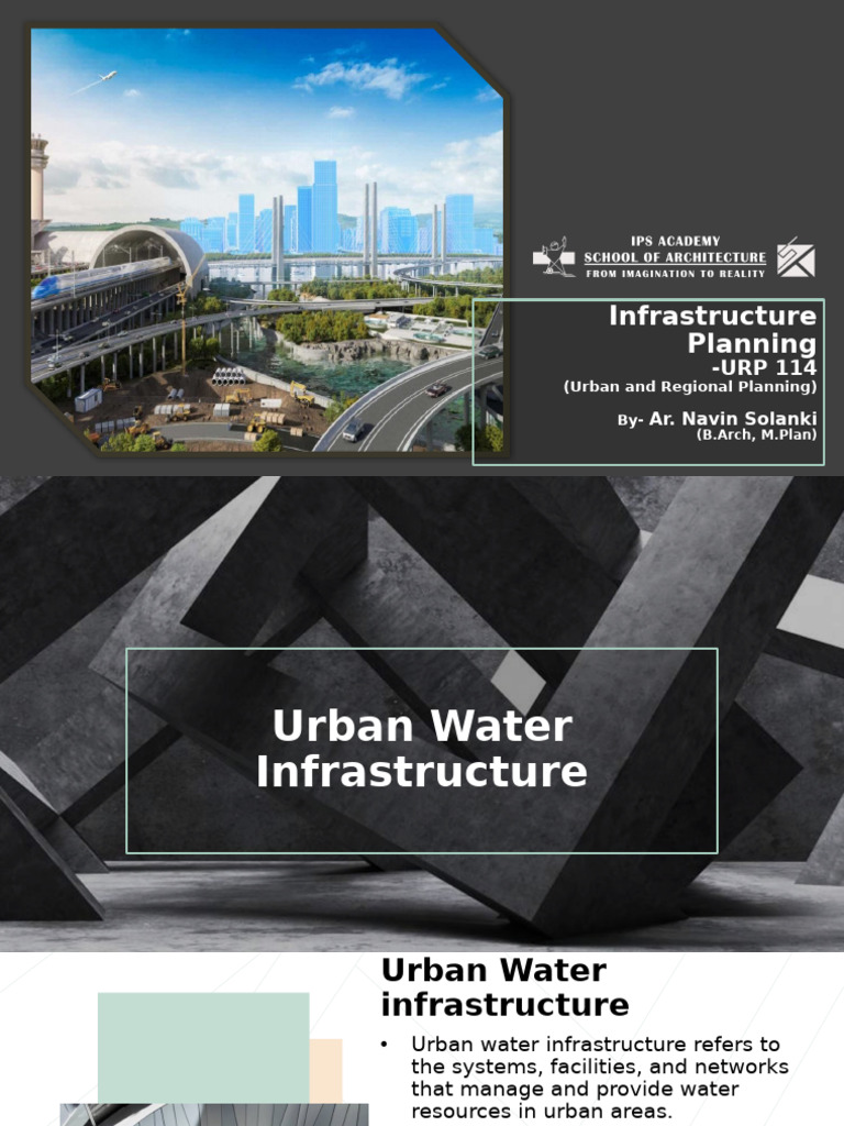 Urban Infrastructure - Lecture 3 Water Supply | PDF