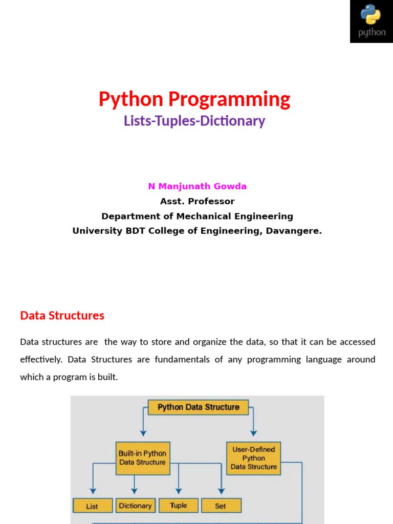 Python Programming Lists Tuples Dictionary | PDF | Computer Science ... Python Programming Lists Tuples Dictionary | PDF | Computer Science ...