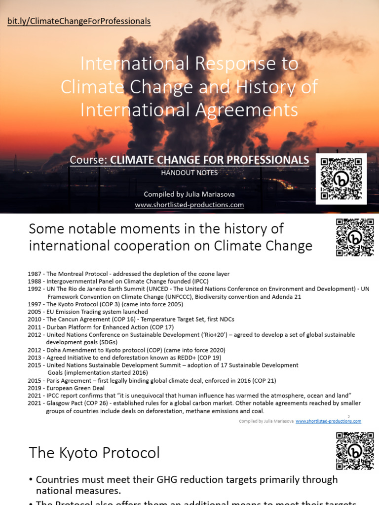Key+Climate+Agreements | PDF | Kyoto Protocol | Climate Change