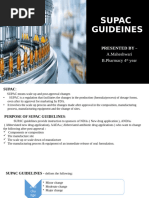 SUPAC Guidelines PPT - 1 | PDF | Pharmaceutical Formulation | Food And ...