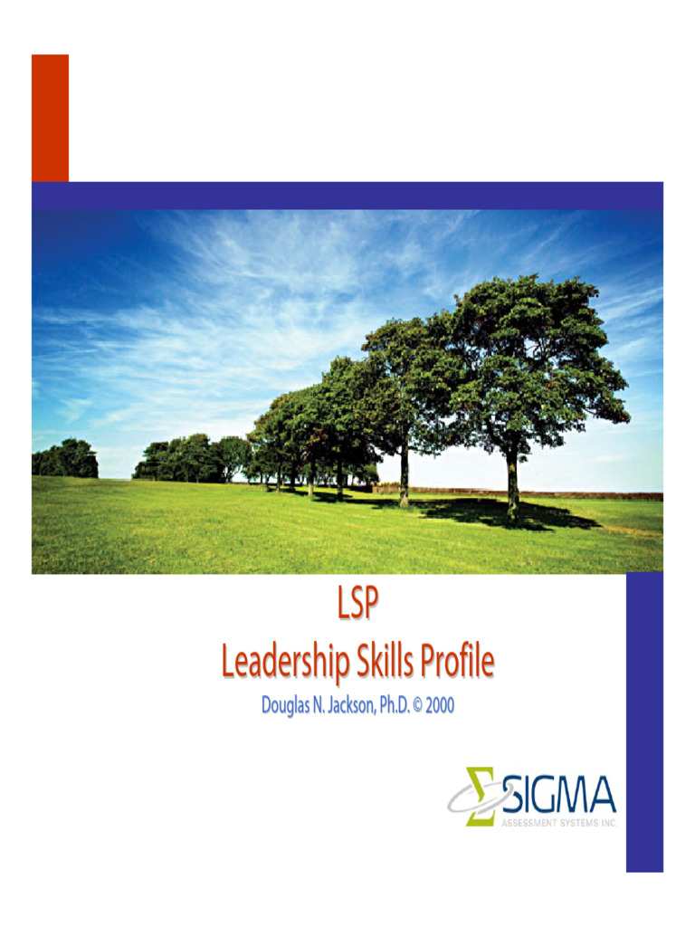 Lsp | PDF | Leadership | Validity (Statistics)