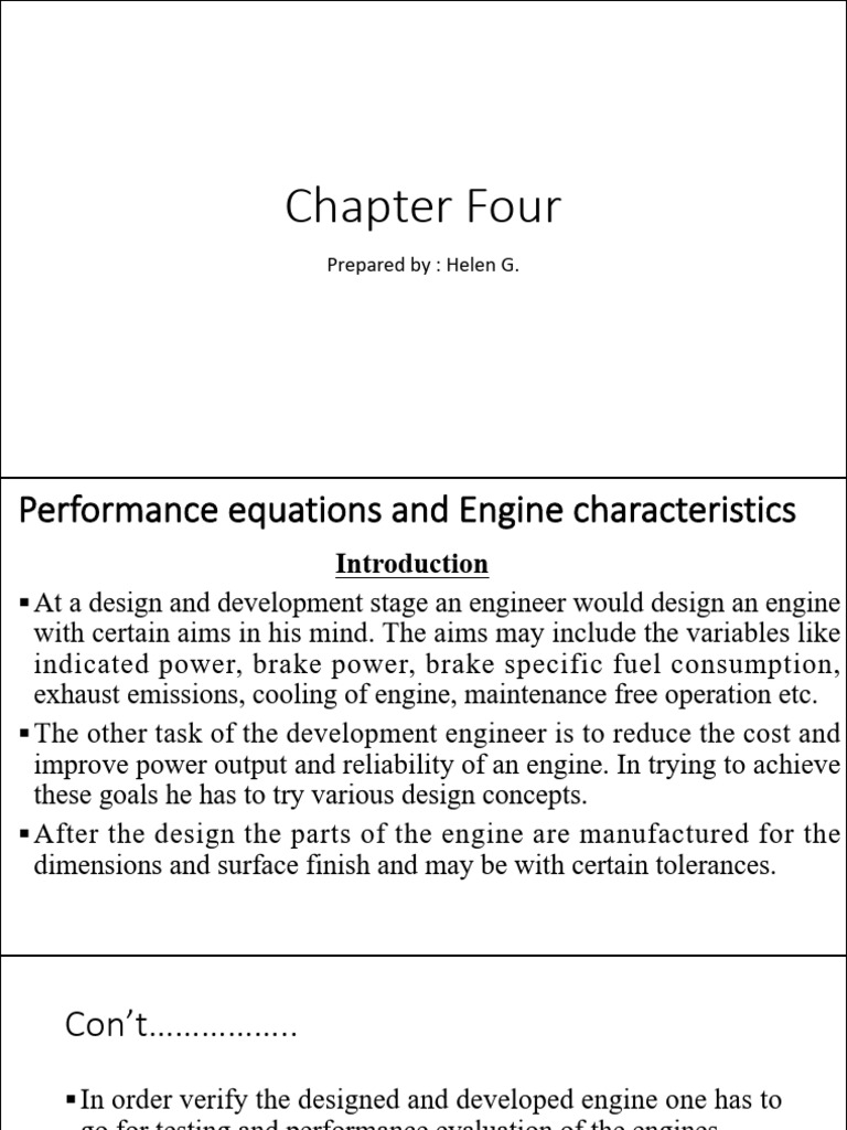 Chapter Four | PDF | Exhaust Gas | Engines