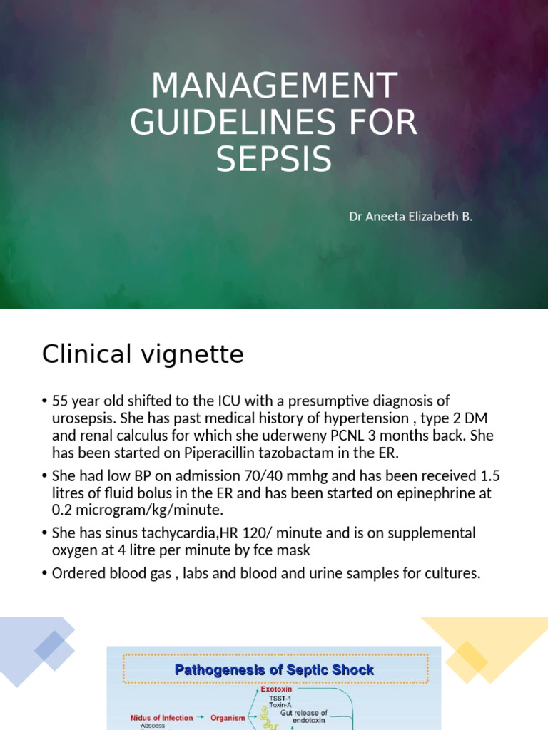 Sepsis Management | PDF | Sepsis | Medicine