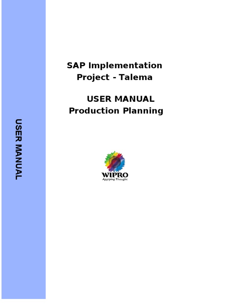 Sap Pp User Manual Pdf Menu Computing Logistics