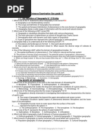 Geo Remedial Review Questions Unit 1 | PDF | Geography | Cultural Geography