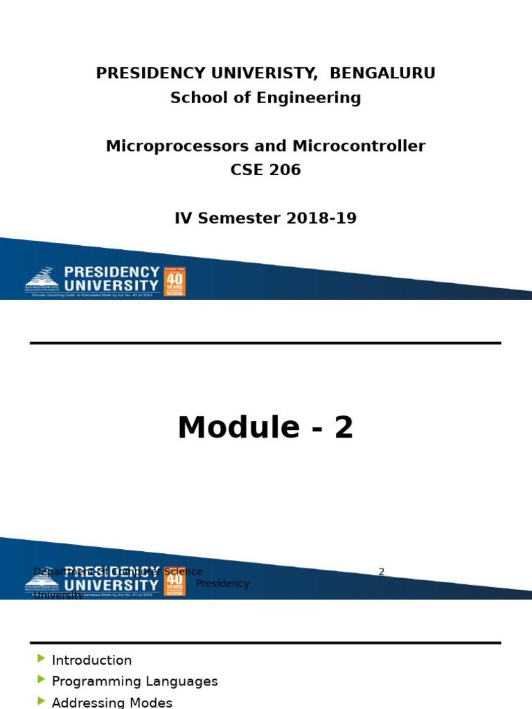Module 2 - Addressing Modes V5.0 | PDF | Binary Coded Decimal | Assembly Language