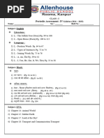 1st Class Syllabus Annual | PDF