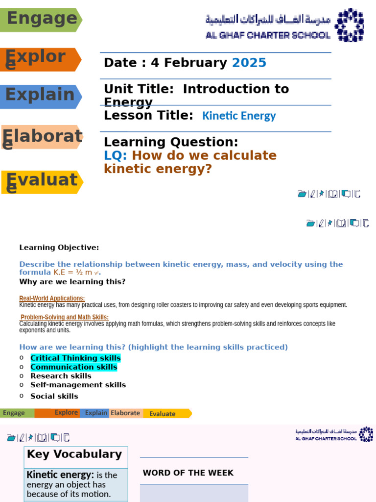 Kinetic Energy Calculation | PDF | Kinetic Energy | Force