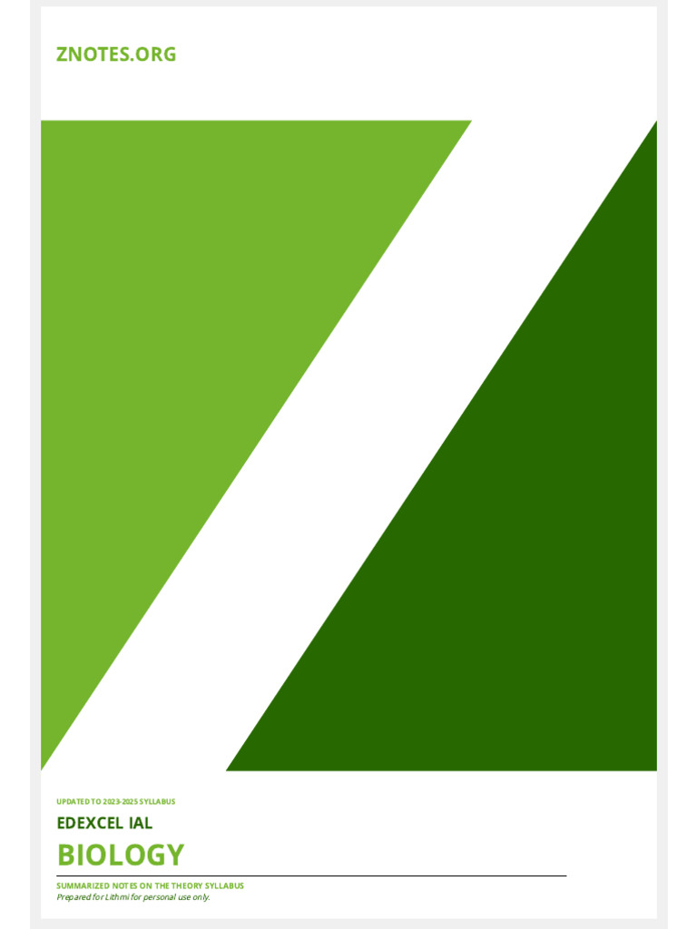 Edexcel-IAL-Biology - Unit 5 (WBI15) | PDF | Cellular Respiration ...