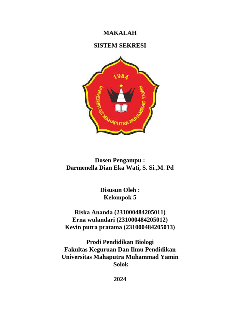 Sistem Sekresi | PDF
