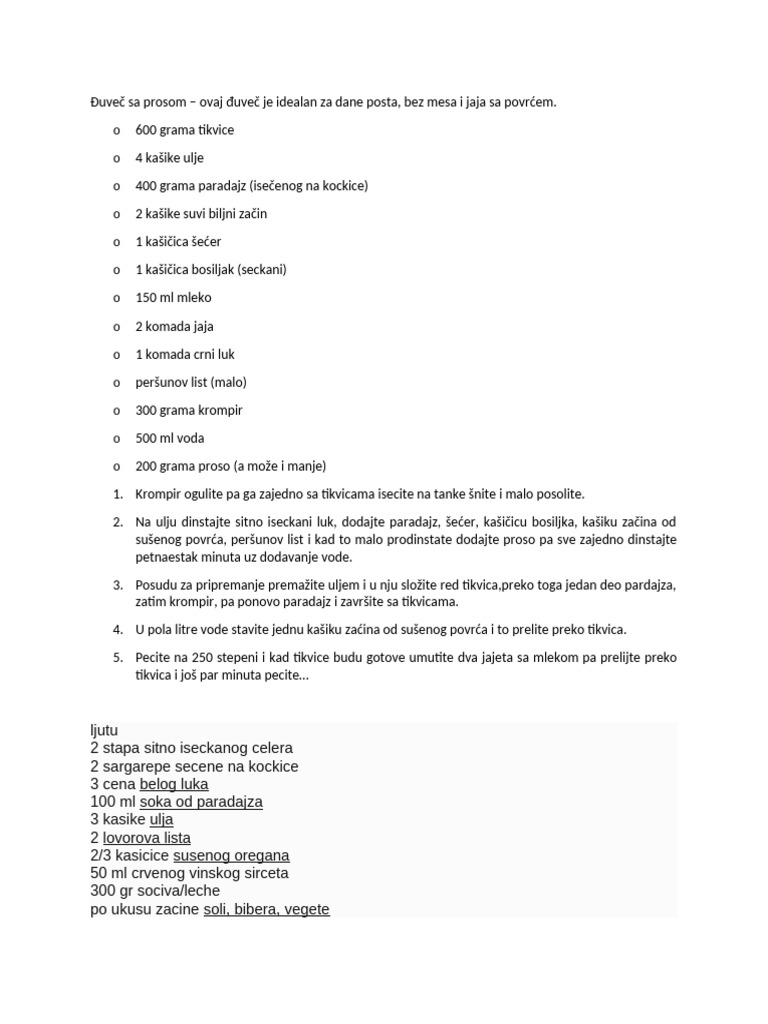 Recepti | PDF