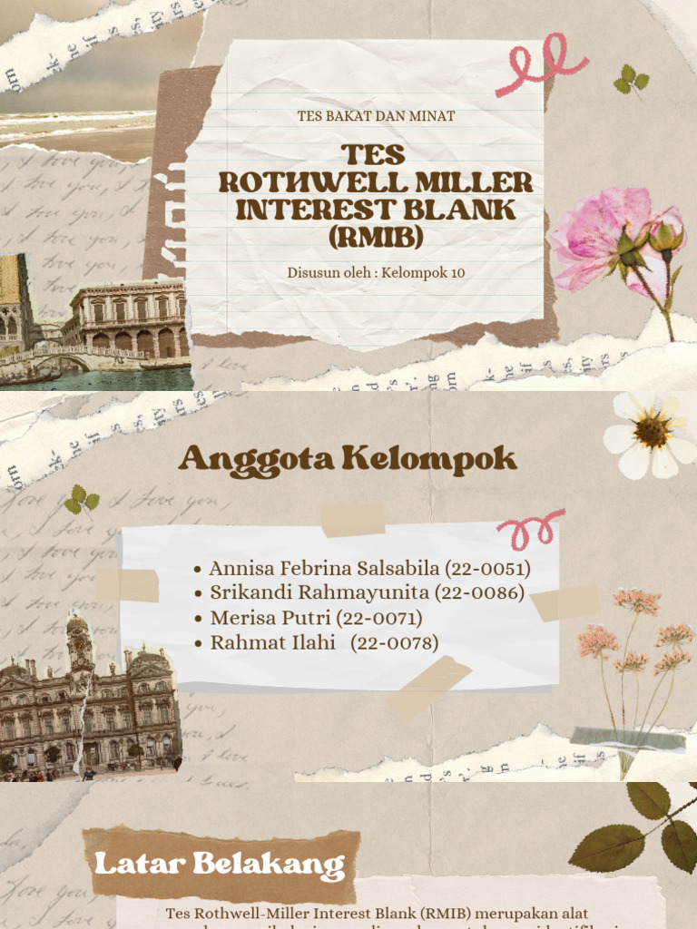 Tes RMIB Kelompok 10 | PDF