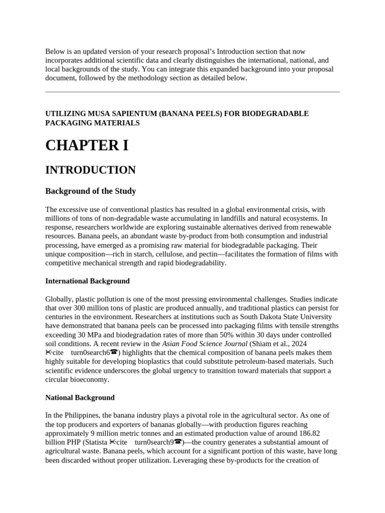 Below is an updated version of your research proposal | PDF | Biodegradation | Plastic
