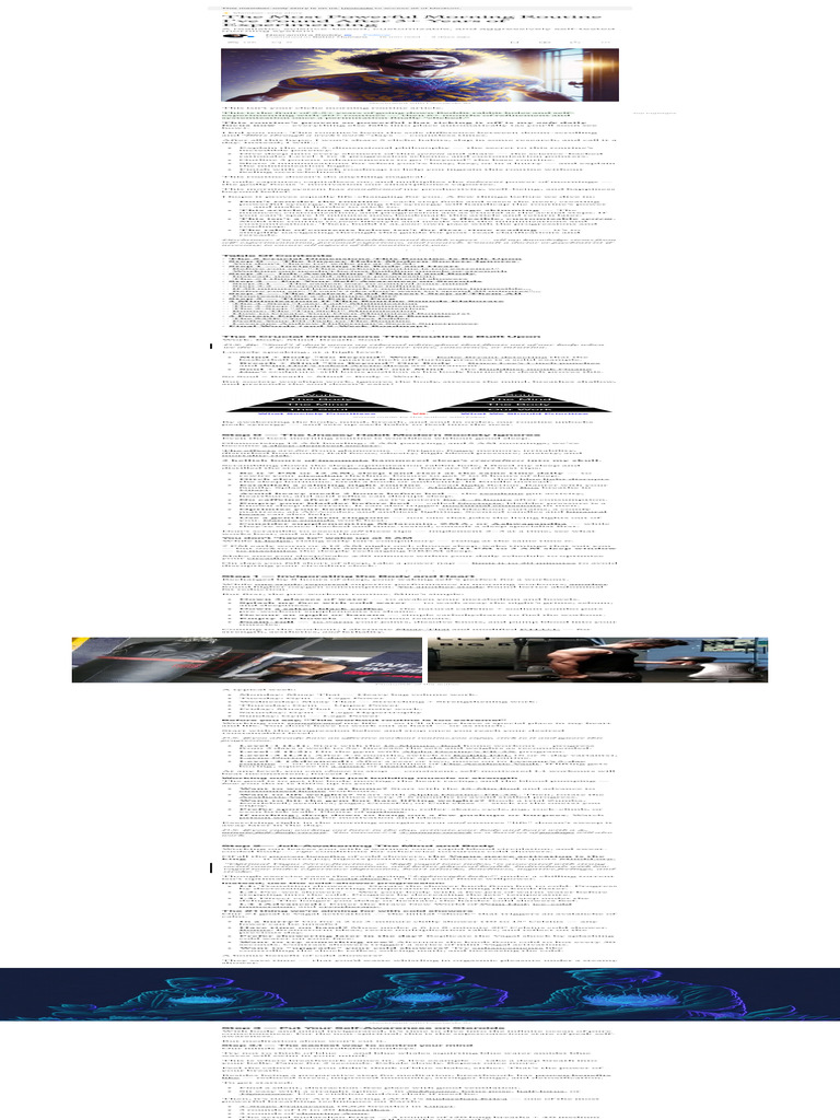 The Most Powerful Morning Routine I Ve Found After 3 Years Of