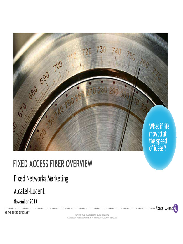 Fixed Access Fiber Overview - 2H 2013 | PDF | Fiber To The X | Electronics