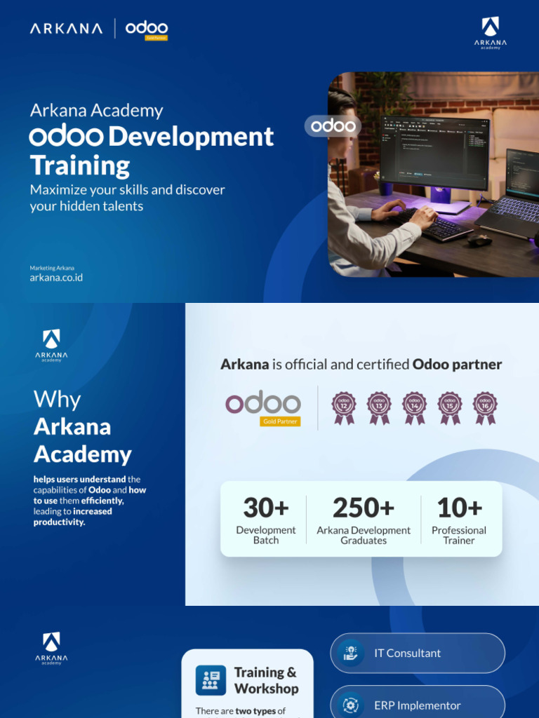 Arkana Academy Odoo Development Training Deck 2024 | PDF
