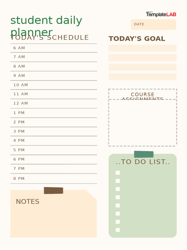 Student Daily Planner | PDF
