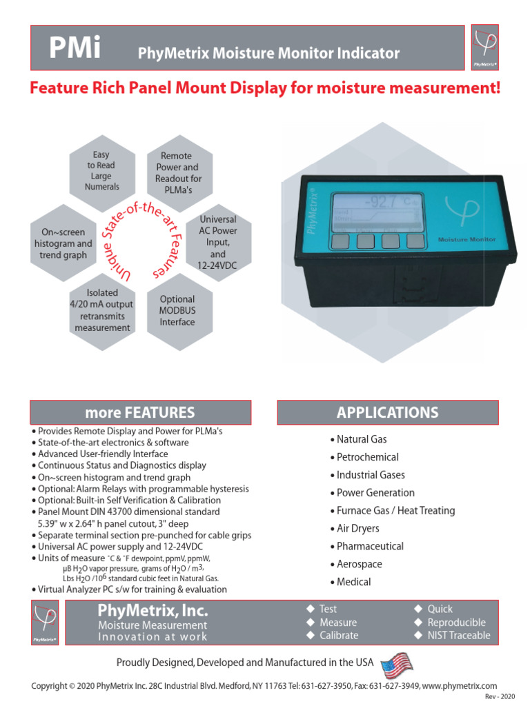 PMi-datasheet | PDF | Calibration