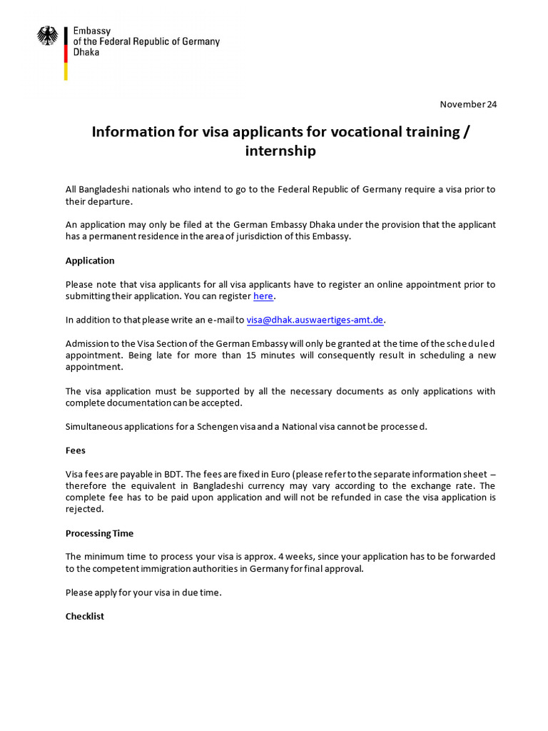 p2024 Information Sheet Vocational Training or Internship Data | PDF ...