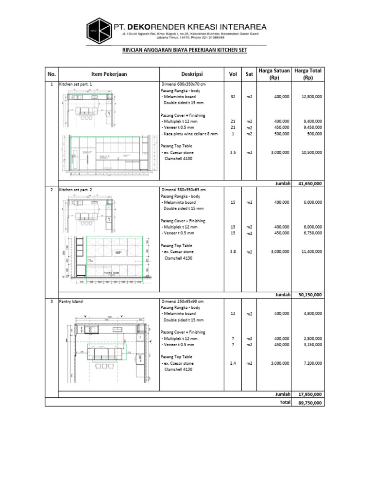 RAB Kitchen Set Fin. Veneer - 02112019 | PDF