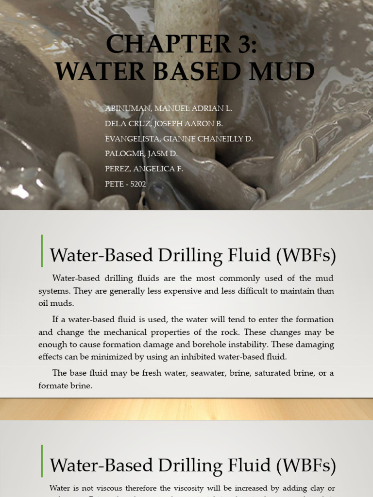 Chapter 2 Water Based Mud | PDF | Sodium Hydroxide | Clay