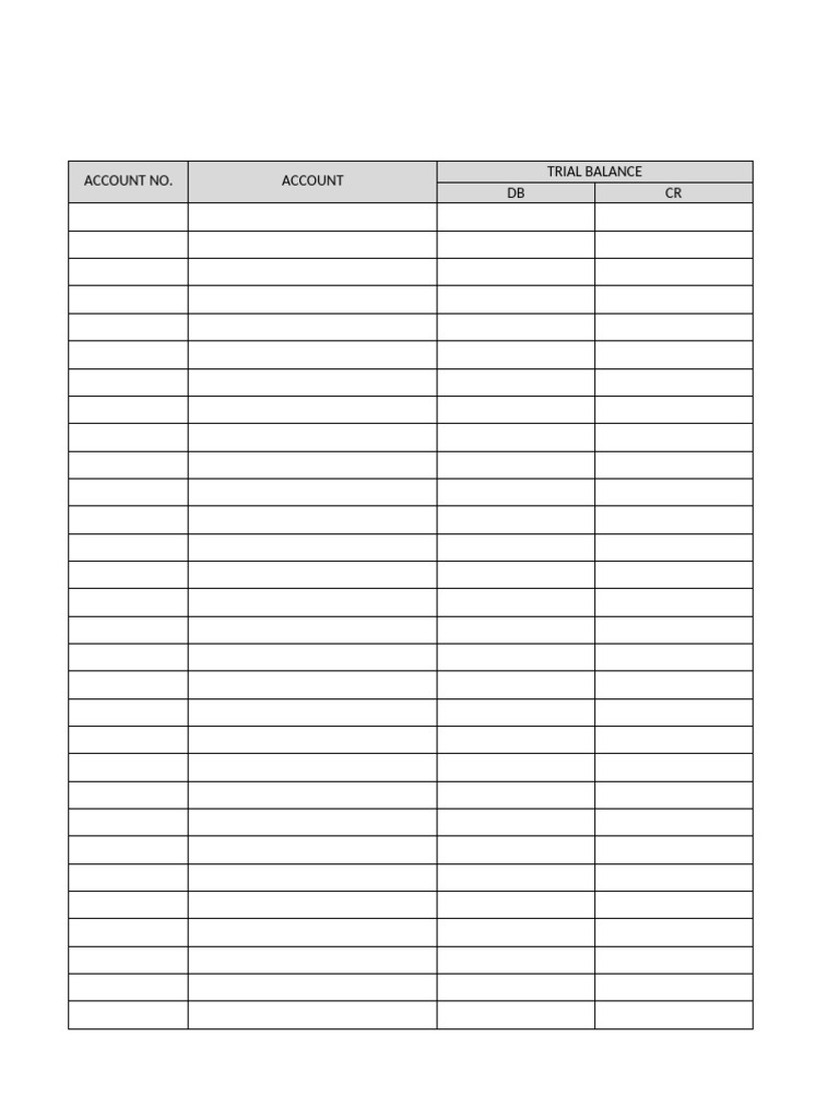 Trial Balance and Financial Statements | PDF