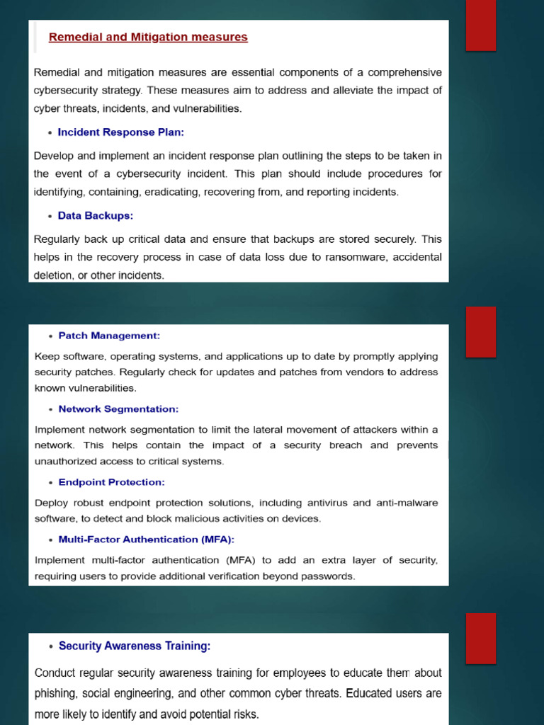 Remedial and Mitigation Measures | PDF