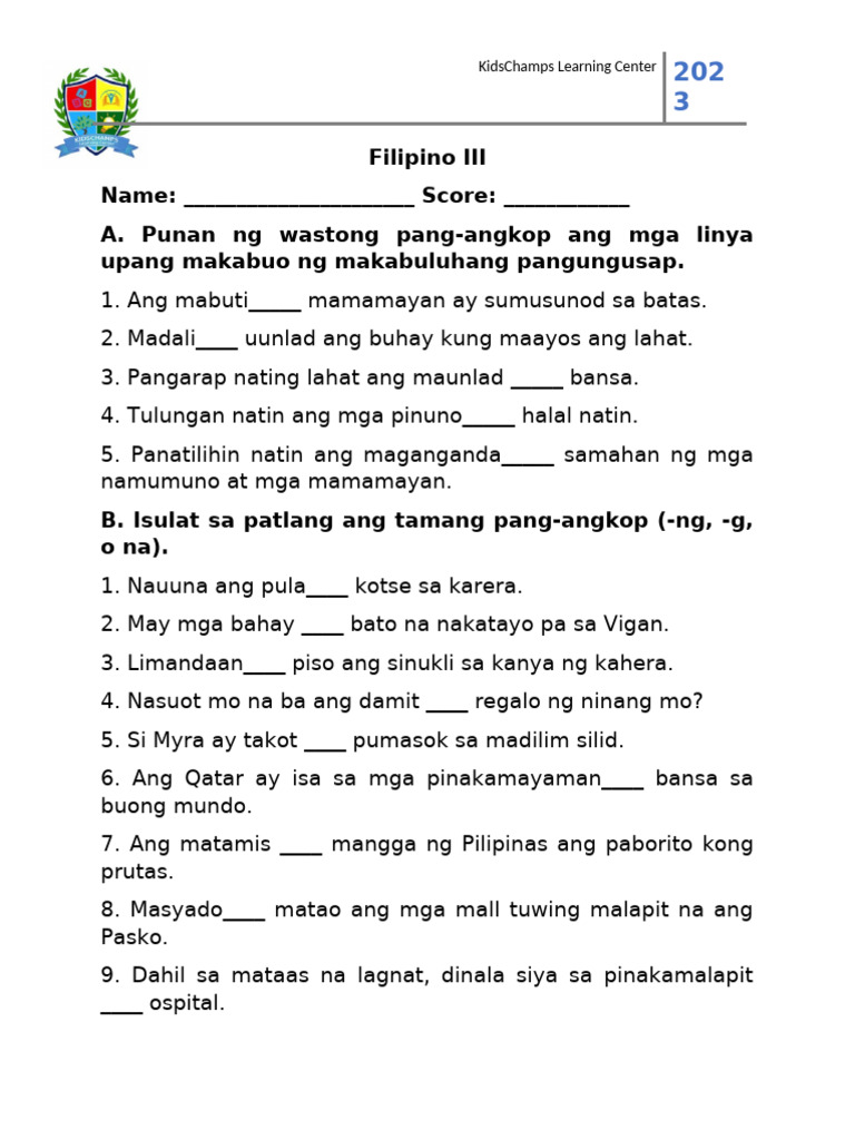 BBAG3_ Mid Q4-Fil | PDF