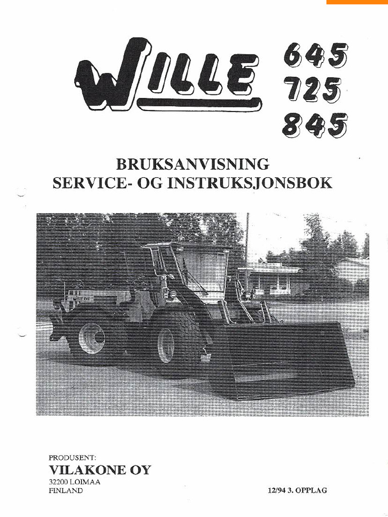 Wille 645 & 725 & 845 Manual | PDF
