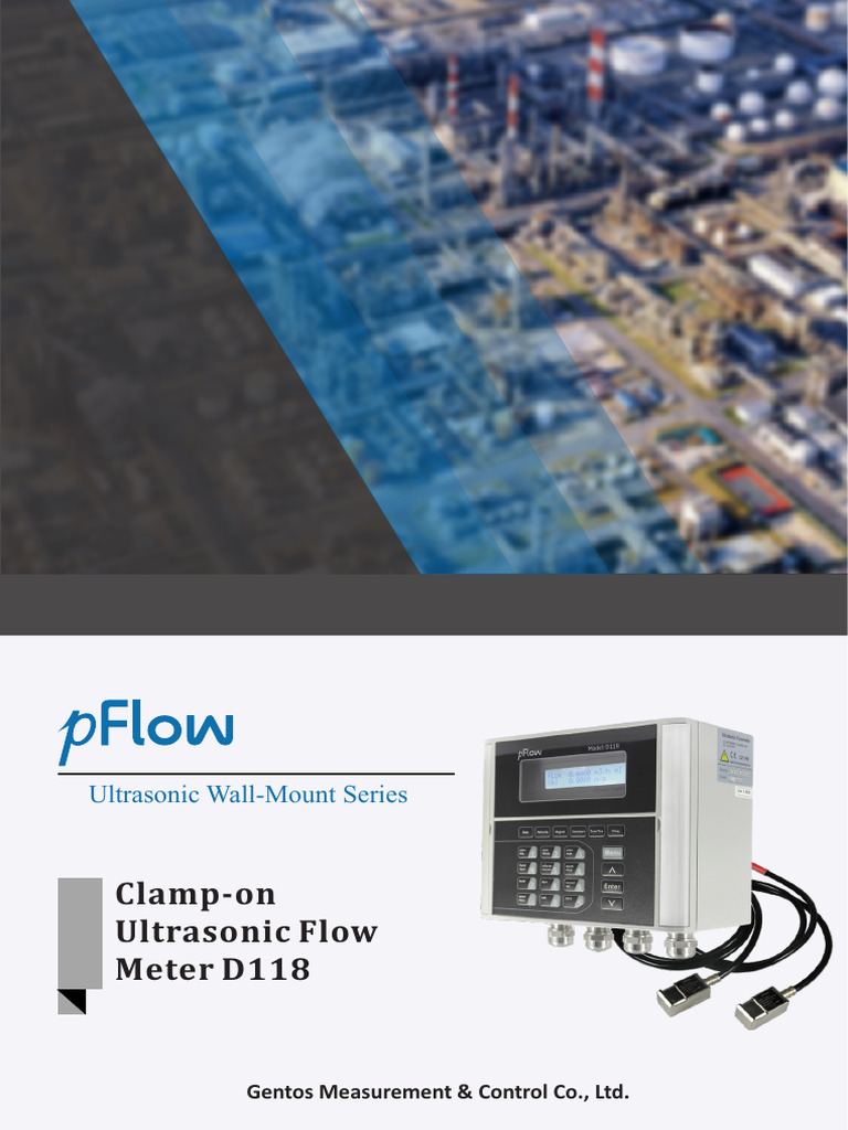 Ultrasonic Flow Meter D118 Specs | PDF | Flow Measurement | Electrical Engineering