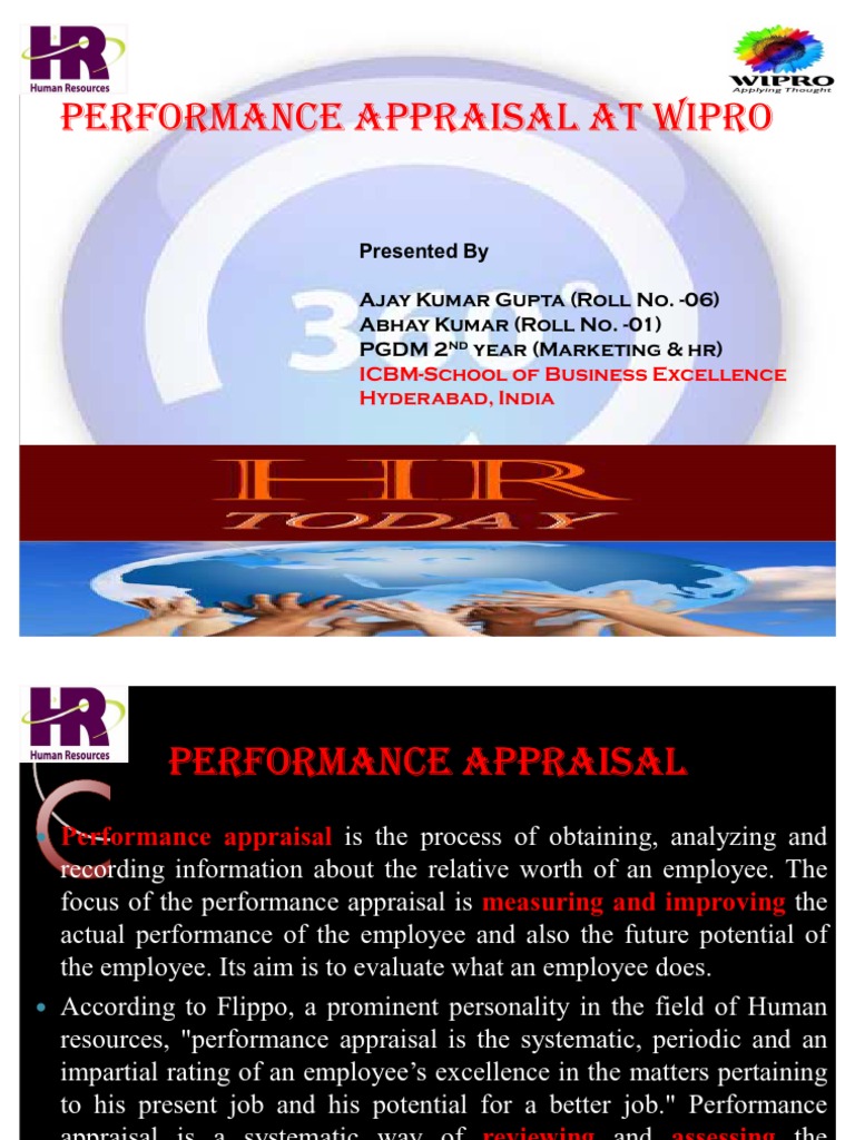 Performance Appraisal at Wipro | PDF