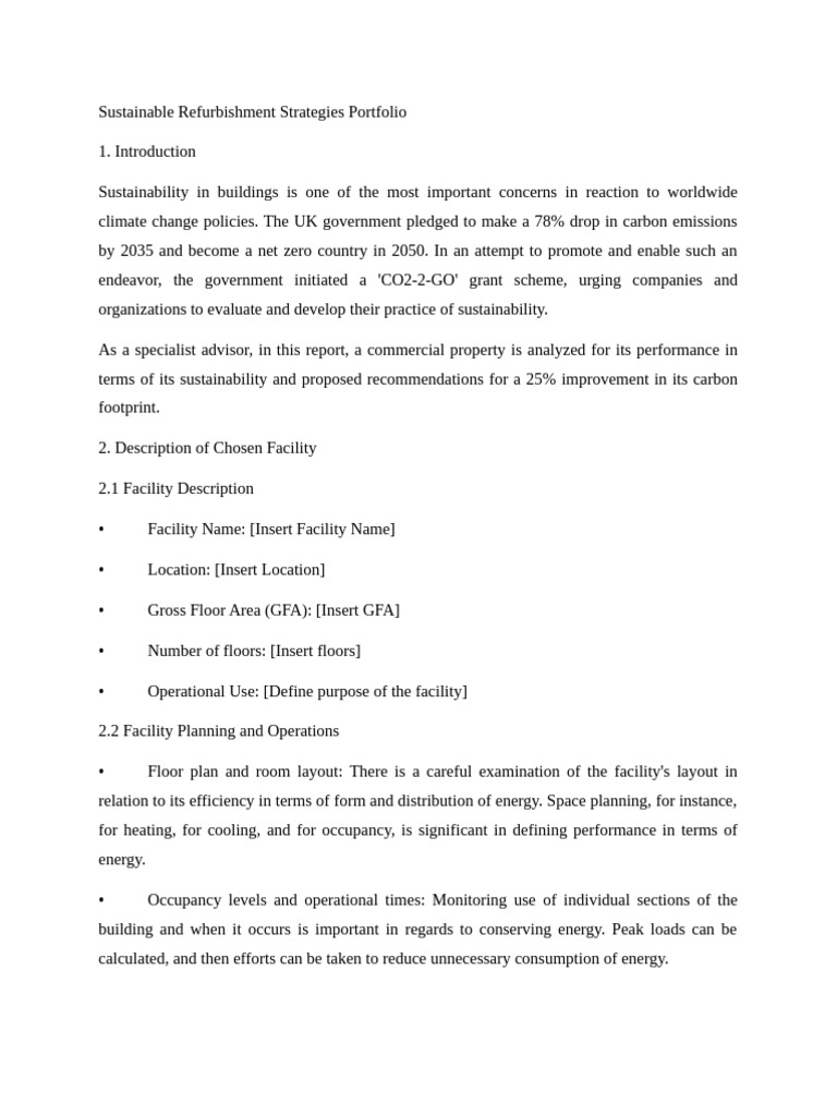 Sustainable Building Refurbishment Guide | PDF | Efficient Energy Use ...