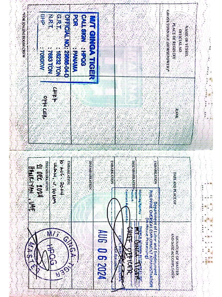 Seamans Book Ginga Tiger | PDF