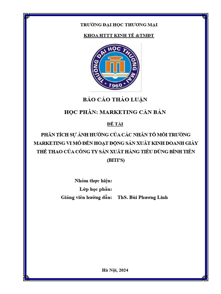 MKT CĂN BẢN NHÓM 4 (1) | PDF