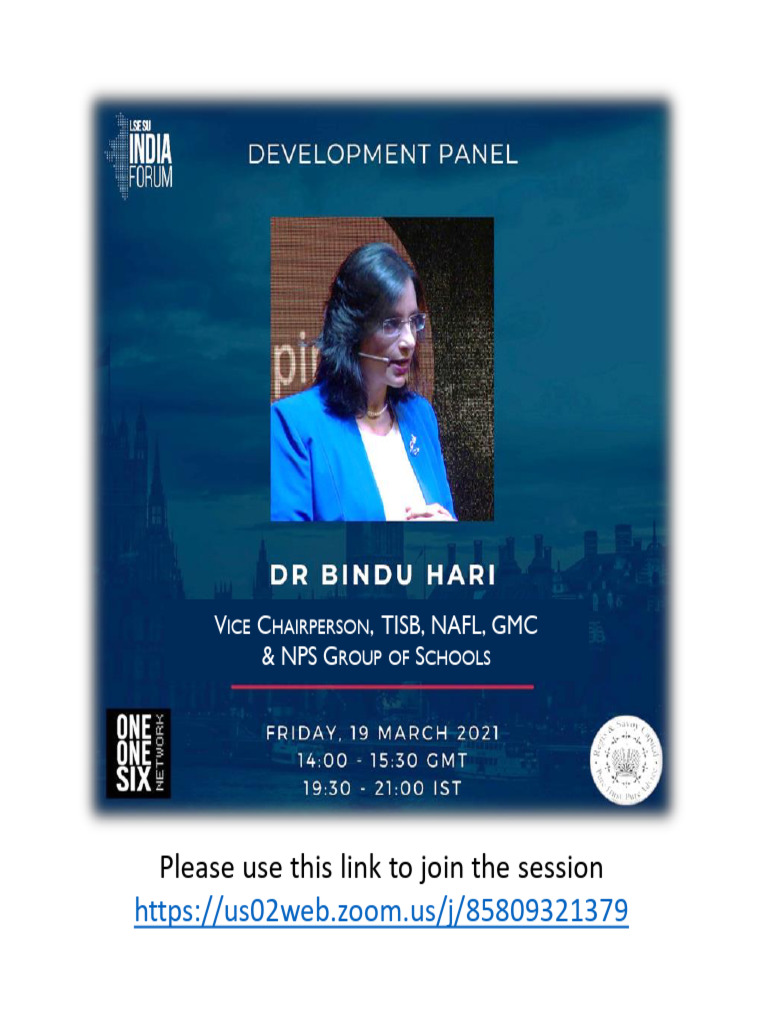 Dr. Bindu LSESU Meeting Link | PDF