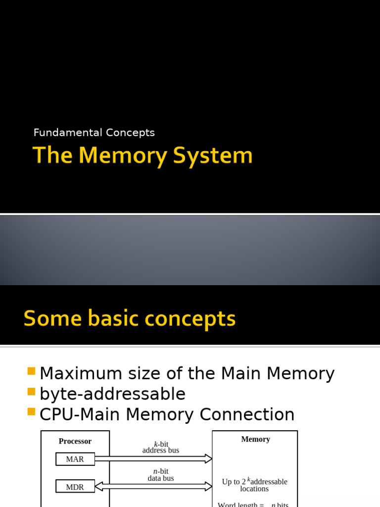 The Memory System Hamacher | PDF | Random Access Memory | Read Only Memory