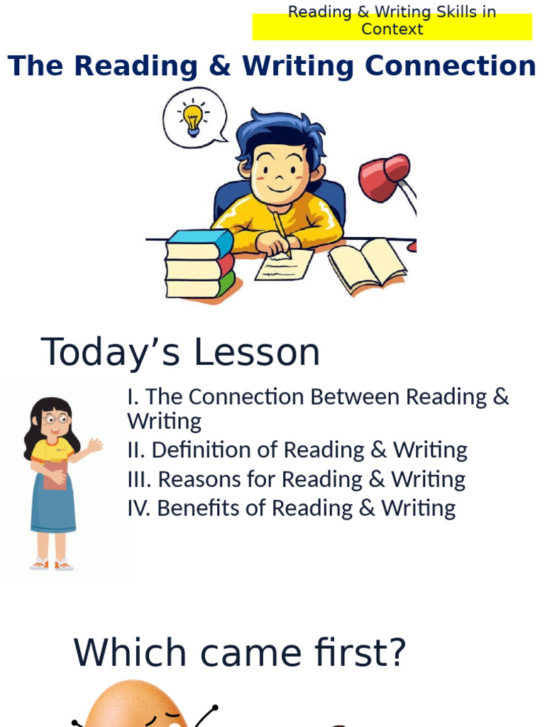 Reading and Writing Skills Connection | PDF