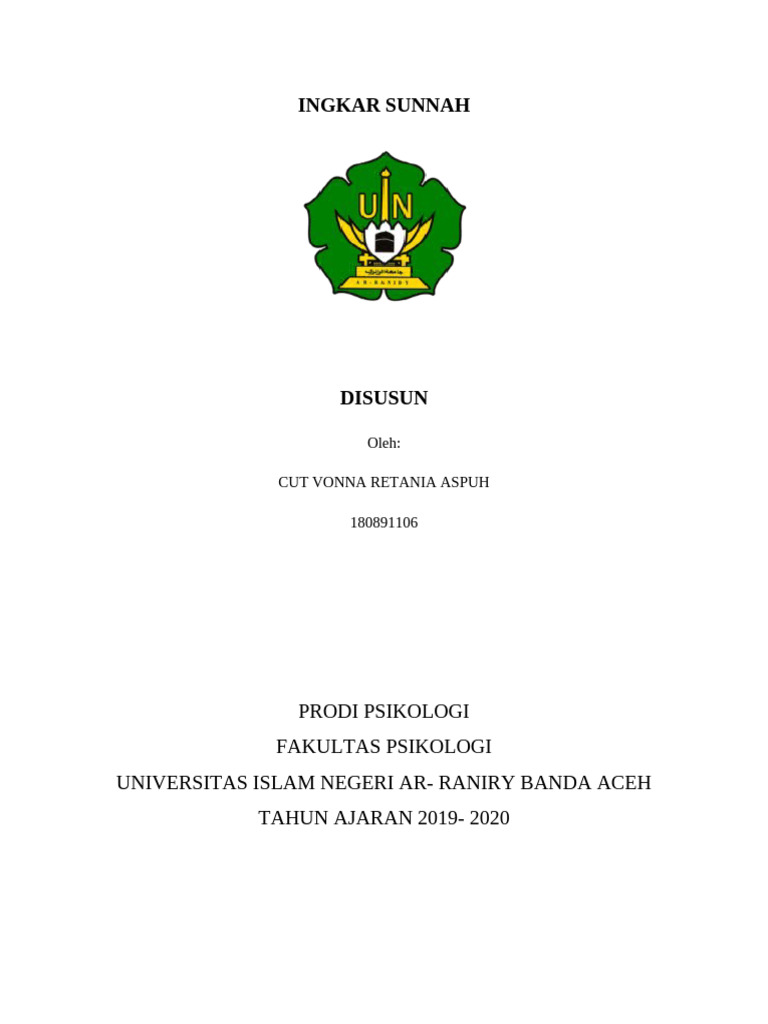 Memahami Inkar Sunnah dalam Islam | PDF